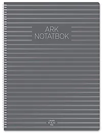 Spiralhefte ARK A4 70g 80bl linjer m.grå | Ark.no