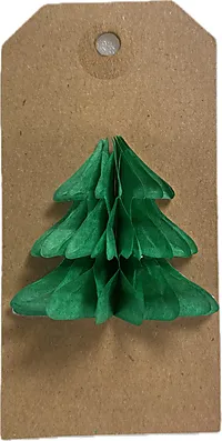 Merkelapper gran pompom kraft 3pk grønn | Ark.no