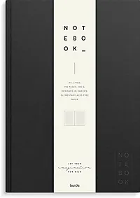 Skrivebok BURDE A4 linjer sort | Ark.no