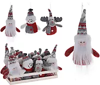 Julefigurer tekstil 10x4x15cm 3 ass | Ark.no