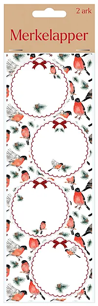 Merkelapper stickers dompap 8 stk hvit | Ark.no