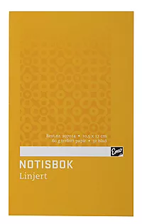 Notisbok EMO 10,5x17cm 32 blad linjer | Ark.no