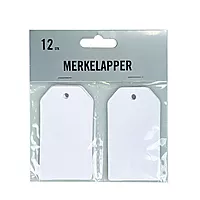 Merkelapper kraft 12 pk hvit | Ark.no