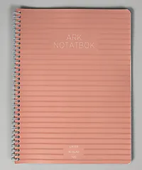 Spiralhefte ARK A4 70g 80bl linjer rosa | Ark.no