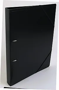 Ringperm A4 Metallic PP 2R sort | Ark.no