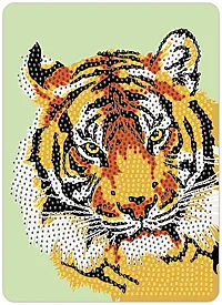 Perlekunst tiger 13x18cm | Ark.no