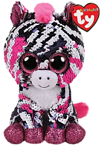 Bamse TY Zoey rosa zebra reg | ARK Bokhandel