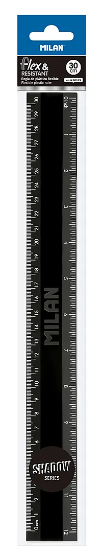 Linjal 30 cm Milan Shadow Flex&resistant | ARK Bokhandel