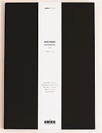 Skrivebok GRIEG A4 192s linjer sort | Ark.no