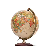 Globus trefot/lys antikk globe eng tekst | ARK.no