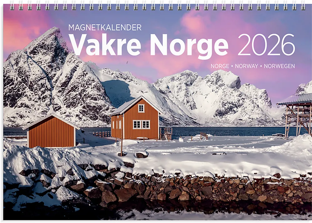 Magnetkalender GRIEG 2026 Vakre Norge | Ark.no