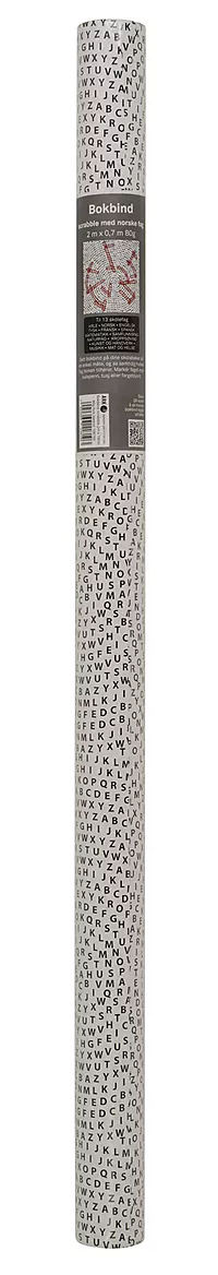 Bokbind Scrabble 2m x 70cm 80g hvit | ARK Bokhandel